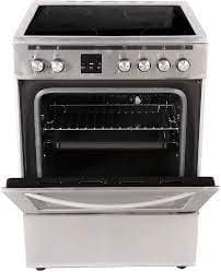 Order Hoover 4 Hob Burner Vitroceramic Cooker With Oven Silver/Black ...