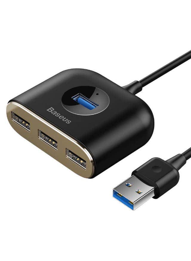 Order Baseus 4-In-1 USB HUB Adapter Black Now! | Jomla.ae