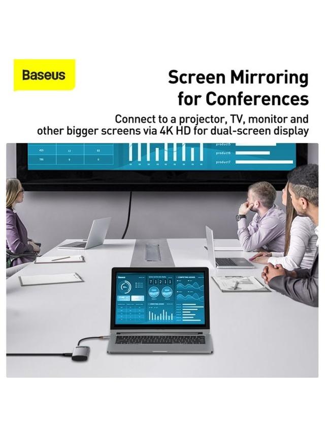 Baseus 4-in-1 Multifunctional Type-C HUB Docking Station Grey/Black ...