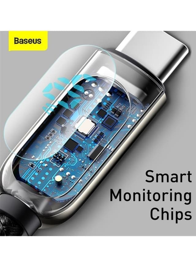 Baseus 5A Type-C Cable With Digital Voltage LED Display Data Cable ...