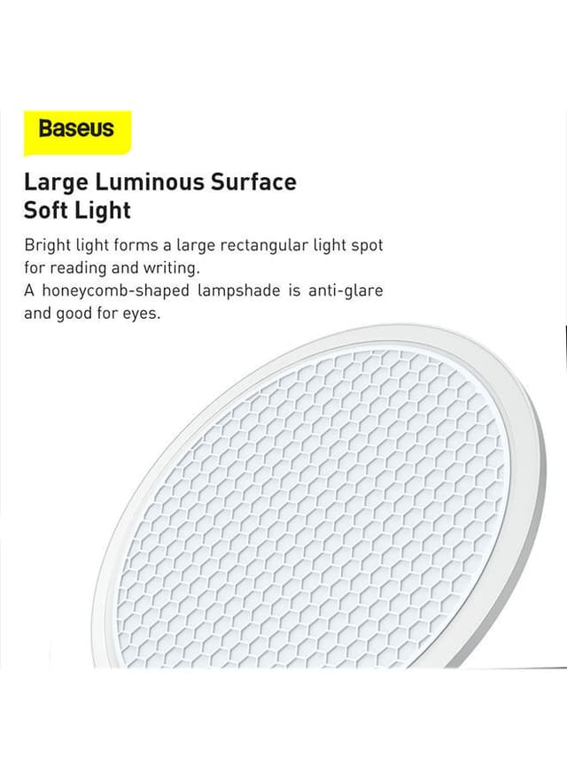 Baseus Desk Lamp With Double Light Source White | Jomla.ae