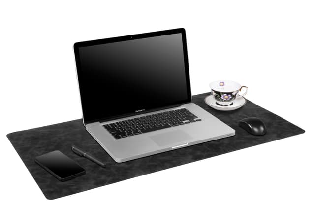 Order Powerology Vegan Leather Desk Pad - Charcoal Now! | Jomla.ae