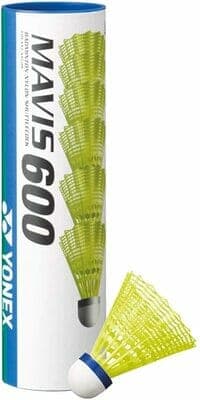 Yonex Mavis 600 (1X6) Yellow Middle Shuttlecock | Jomla.ae