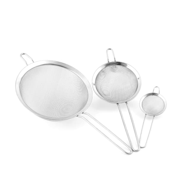 Order Royalford 3Pcs Stainless Steel Mesh Strainer Premium Fine Mesh ...