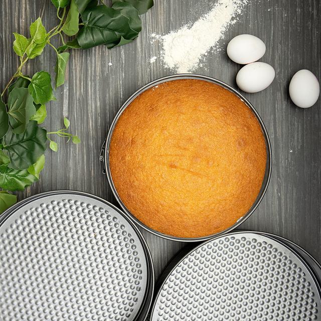 Royalford 3Pcs Stainless Steel Spring-Form Baking Tray | Jomla.ae