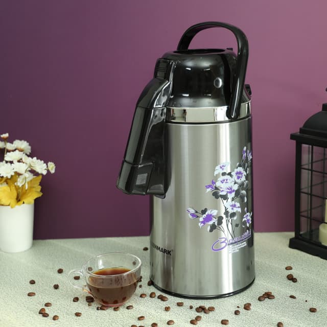 Olsenmark 3.0L Stainless Steel Vacuum Flask - Insulated Flask Bottle ...