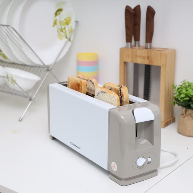 Olsenmark 1200W 4 Slice Bread Toaster - Toaster With 6 Level Browning ...