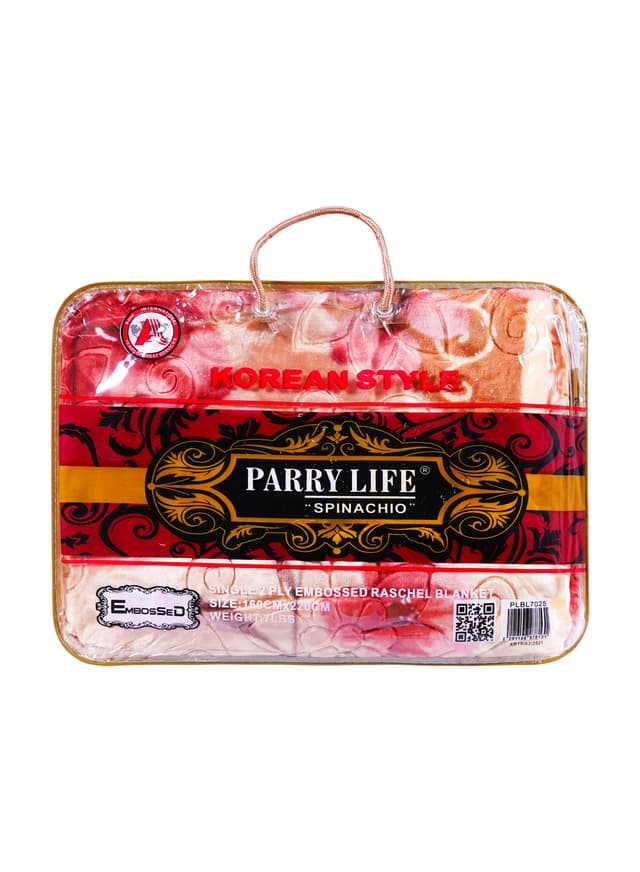 PARRY LIFE PLBL7025RE Spinacho Single Ply Embossed Blanket 160X220 ...