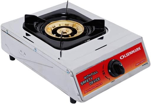 Order Olsenmark Stainless Steel Single Gas Burner - Enamel Pan Support ...