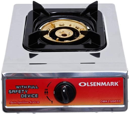 Order Olsenmark Stainless Steel Single Gas Burner - Enamel Pan Support ...