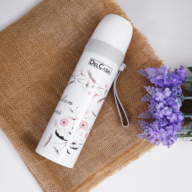 Delcasa 500 Ml Vacuum Flask - Double Wall, Stainless Steel, Hot & Cool ...