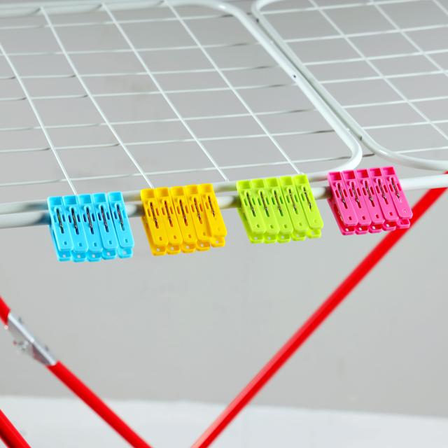 Delcasa 20Pcs Plastic Cloth Clip, Reusable Laundry Clips, DC2023 ...