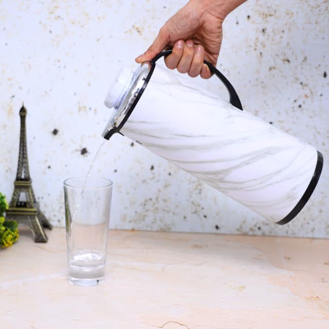 Royalford 1.6L Double Wall Vacuum Flask Marble Designed - Heat ...