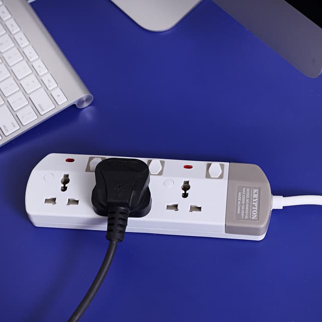 Krypton 3 Way Extension Board Plug Power Extension Socket Multi Plug ...