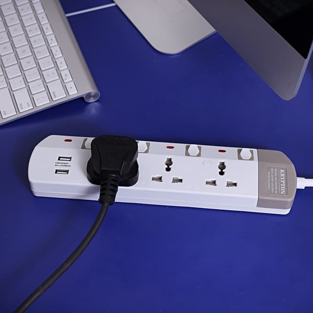 Krypton 3 Way Extension Board Plug Power Extension Socket Multi Plug ...