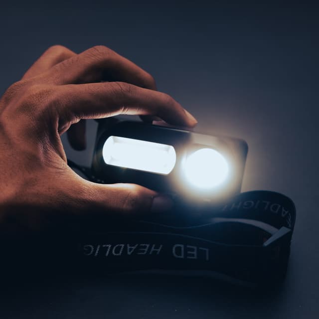 Krypton Double Headlight, Lithium Battery, 3w Led Light, KNHL5400,3w ...