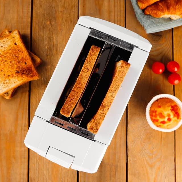 Olsenmark 2 Slice Bread Toaster, Automatic Pop-Up, OMBT2492 | Mid Cycle ...