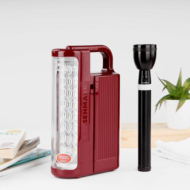 Order Olsenmark Rechargeable LED Lantern with Flashlight, OMEFL2804 ...