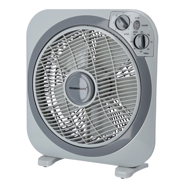 Order Olsenmark 12'' Box Fan - Powerful Personal Desk Box Fan With ...