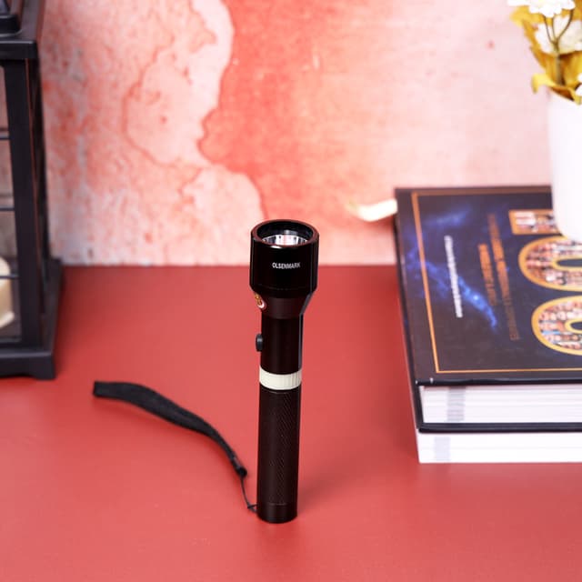 Olsenmark Rechargeable Led Flashlight - Cree-Led - High Capacity Ni-Cd ...