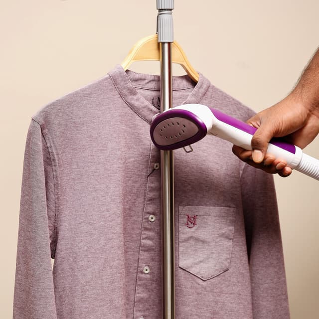 Olsenmark Garment Steamer - Adjustable Poles, Overheat Protection, 1.5L ...