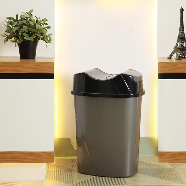 Royalford Plastic Dust Bin | Wet/Dry Garbage Bin with Lid | 25L | Jomla.ae