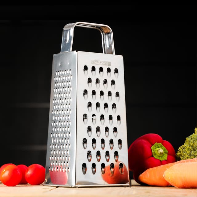 Royalford Stainless Steel 4 Side Grater, 9 Inch, RF10292 | Grate, Slice ...