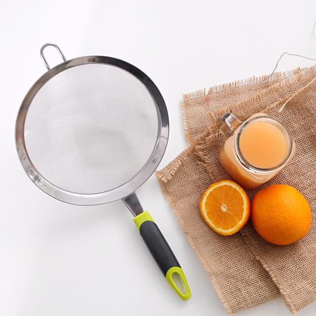 Royalford Stainless Steel Strainer 20Cm - Sifters & Strainers - Griped Abs Handle Screen Mesh ...