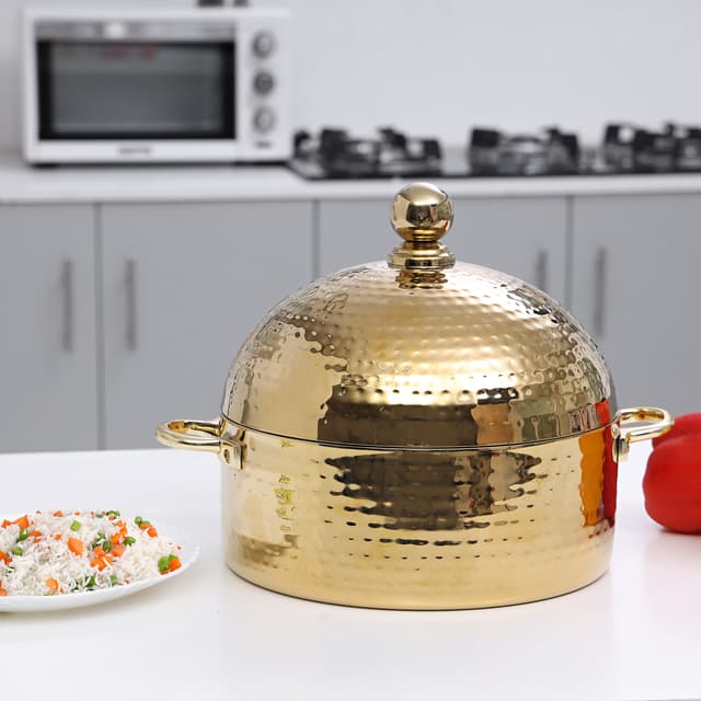 Royalford 3L Stainless Steel Monarch Dome Hot Pot | Jomla.ae