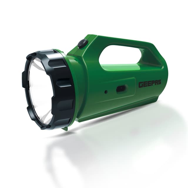 Geepas Rechargeable Led Search Light With Table Lamp | Jomla.ae