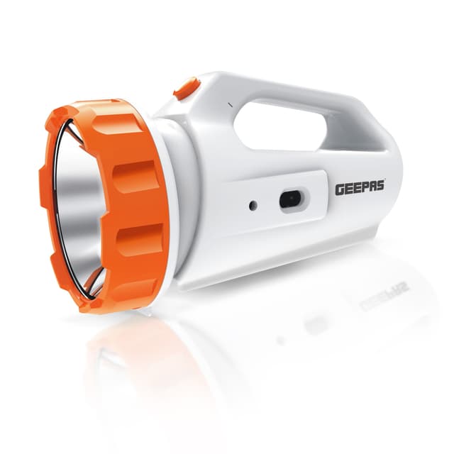 Geepas Rechargeable Led Search Light With Table Lamp | Jomla.ae