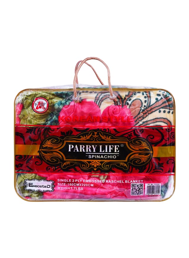 PARRY LIFE Spinacho Single Ply Embossed Blanket 160X220 | Jomla.ae