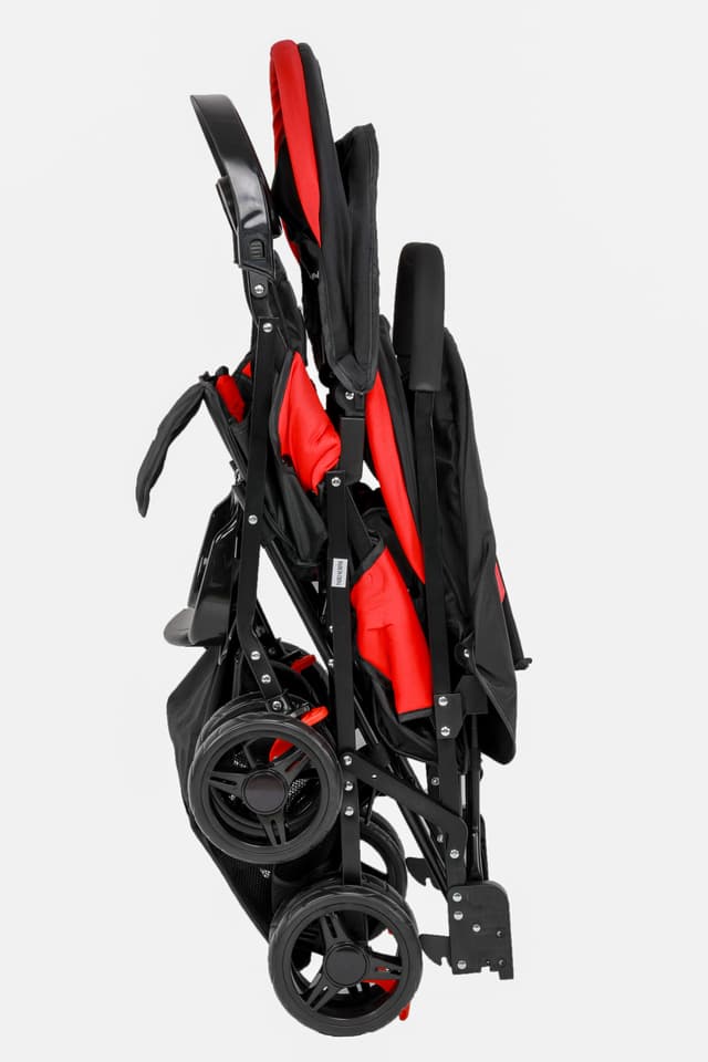 Baby Plus Red Twin Stroller With Reclining Seat, 0+ Years | Jomla.ae