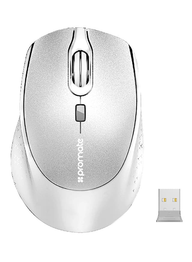 promate Wireless Mouse, Ergonomic Lightweight 2.4Ghz Wireless Optical ...