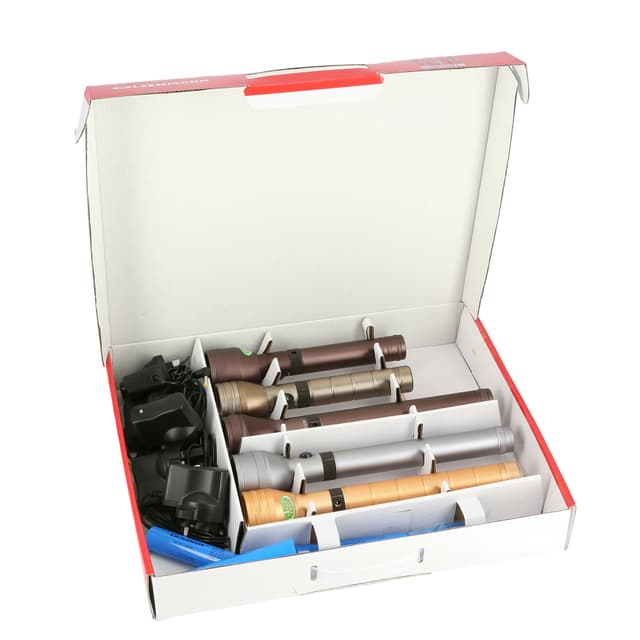 Order Olsenmark Rechargeable Led Combo Flashlight - 5 Pcs - Cree-Xpe ...