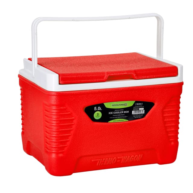 Royalford Insulated Ice Cooler Box, 5L Portable Cooler Box, RF10477 | 3 ...