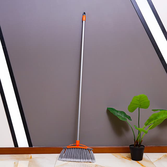 Royalford Long Floor Broom With Strong Handle - Stiff Bristles | Jomla.ae