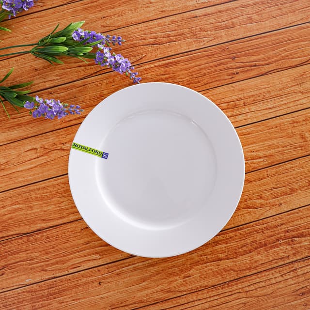 Order Royalford Porcelain Magnesia Flat Plate, 8 Inch Now! | Jomla.ae