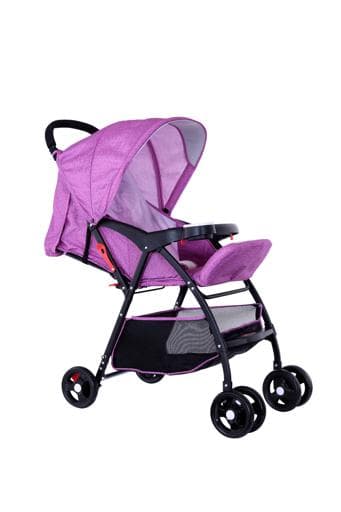 Baby Plus Purple Stroller Cum Pram, 0-36 M | Jomla.ae
