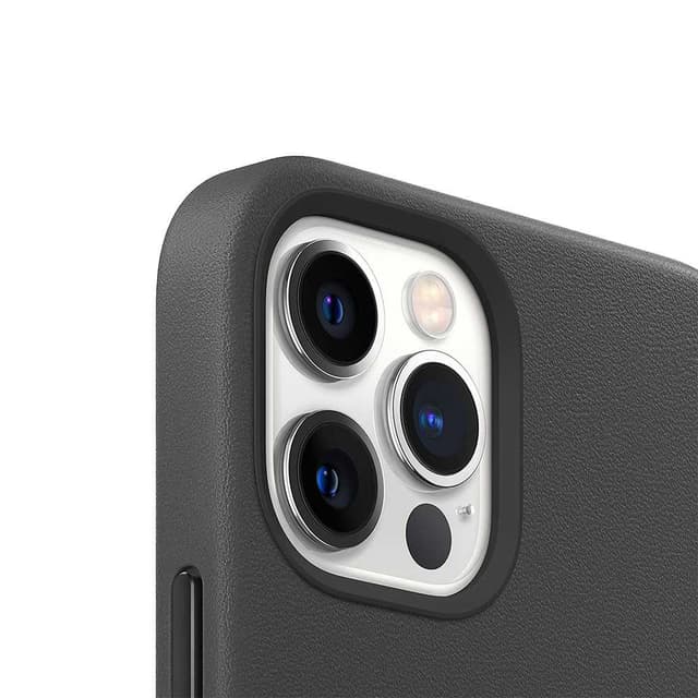 Apple iPhone 12 Pro Max Leather Case with MagSafe - Black_x000D_ | Jomla.ae