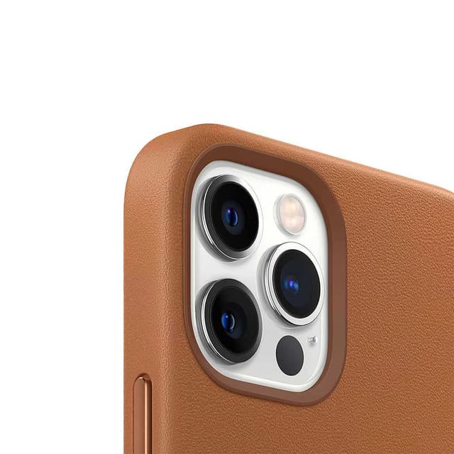 Apple iPhone 12 | 12 Pro Leather Case with MagSafe - Saddle Brown_x000D ...