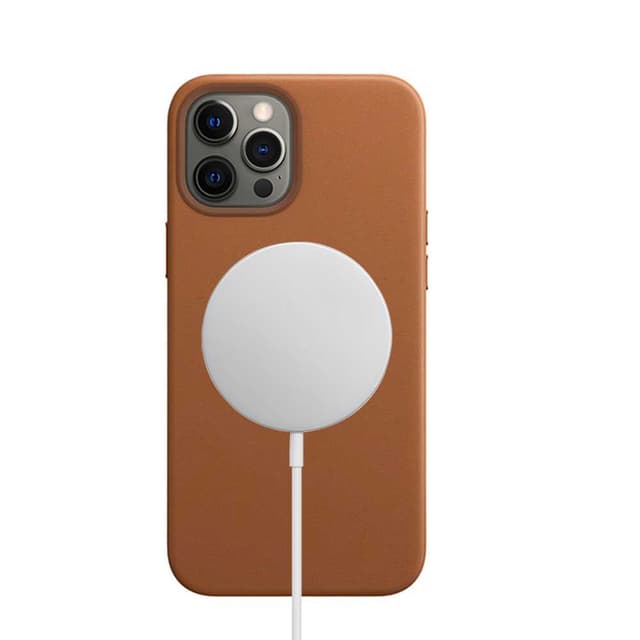 Apple iPhone 12 | 12 Pro Leather Case with MagSafe - Saddle Brown_x000D ...