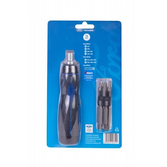 Ford 13pcs Ratchet screwdriver & bits set | Jomla.ae
