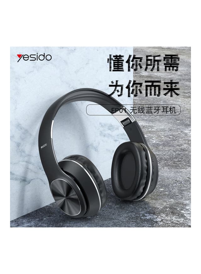 Order Yesido Wireless Headset Black Now! | Jomla.ae