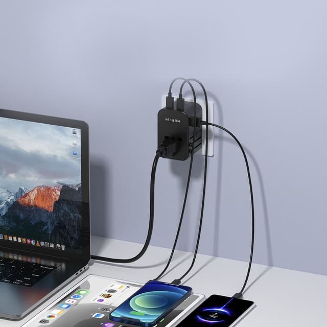 Order Merlin Travel Mate Pro GaN Turbo 65W PD Adapter Now! | Jomla.ae