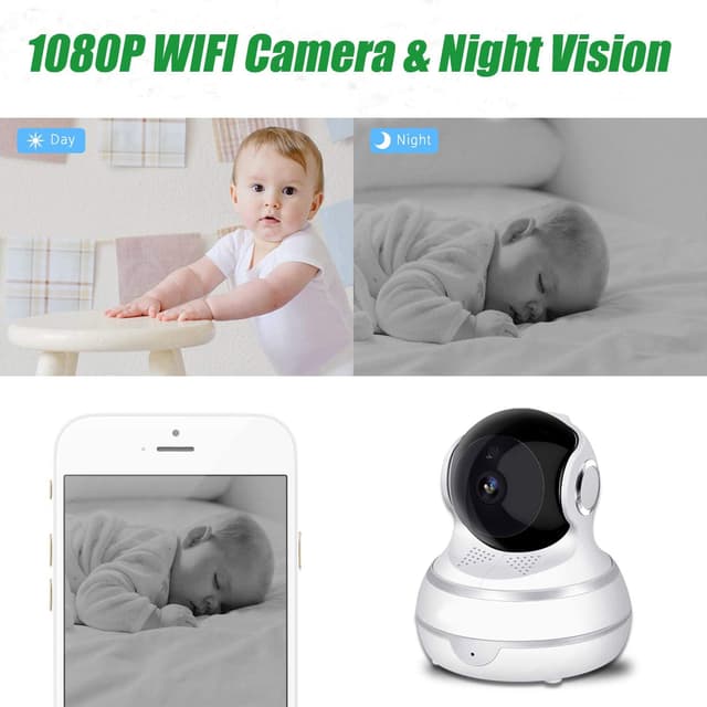 Crony XY-R9820-F3 Wireless Home Security Camera 1080P WiFi IP Camera ...