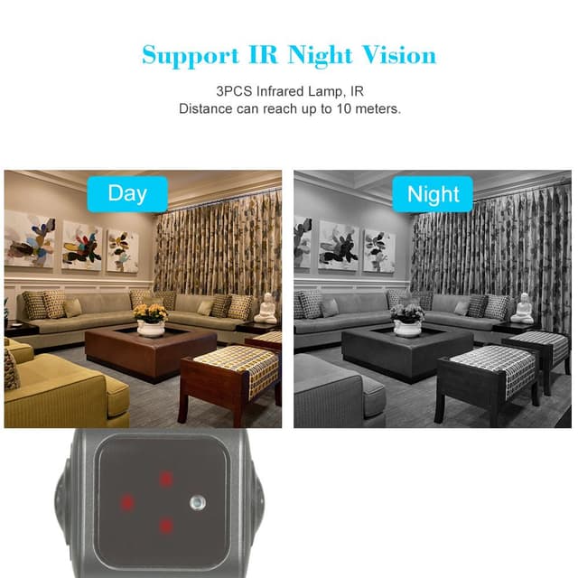 Crony SVP720 HD 1080P Mini 720 Degree Wireless WiFi VR IP Camera Full ...