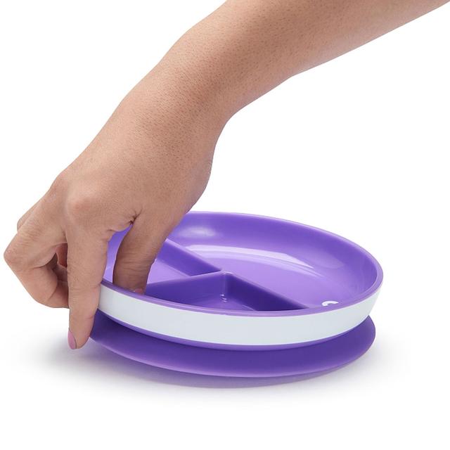 Order Munchkin - Stay Put Suction Plate - Purple Now! | Jomla.ae