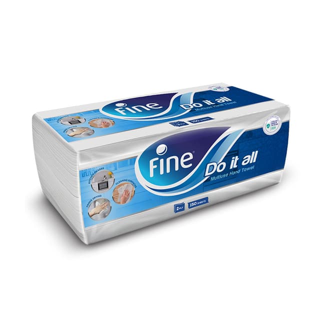 Order Fine Folded Hand Towels Fine 150 Sheets 2 PLY Now! | Jomla.ae