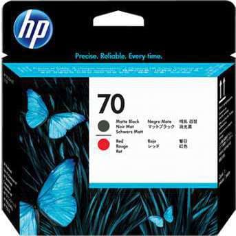 اطلب رأس طابعة أسود وأحمر أتش بي HP 70 Matte Black and Red Printhead ...
